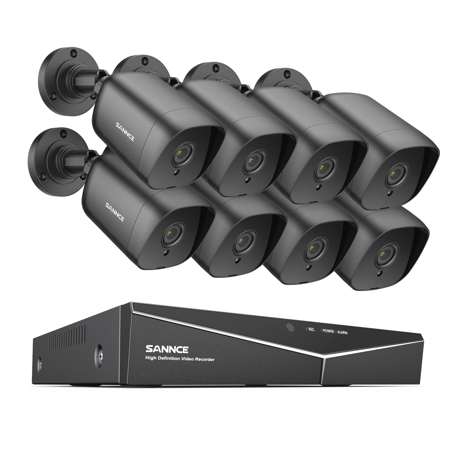 8-Channel 8 Camera 1080p Security Camera System | SANNCE Store